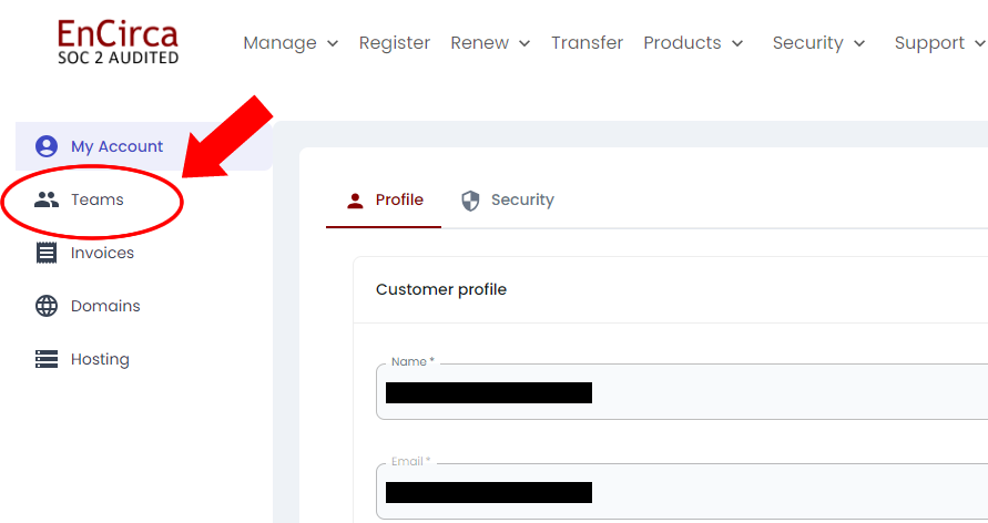Using Teams with Your Account – EnCirca